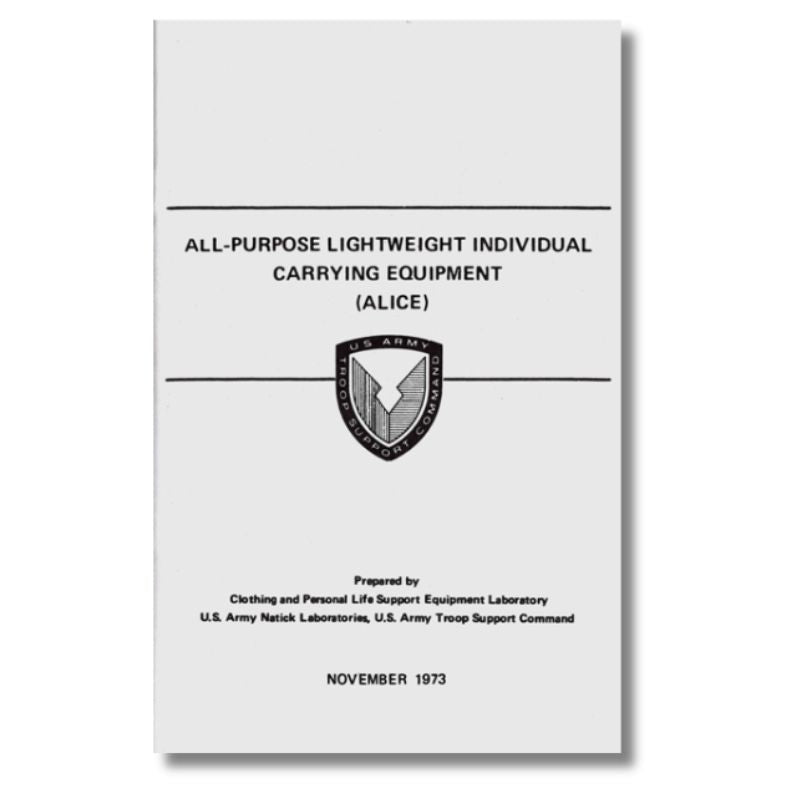 Military Manuals | ALICE Pack Carry & Maintenance – Survival Gear BSO