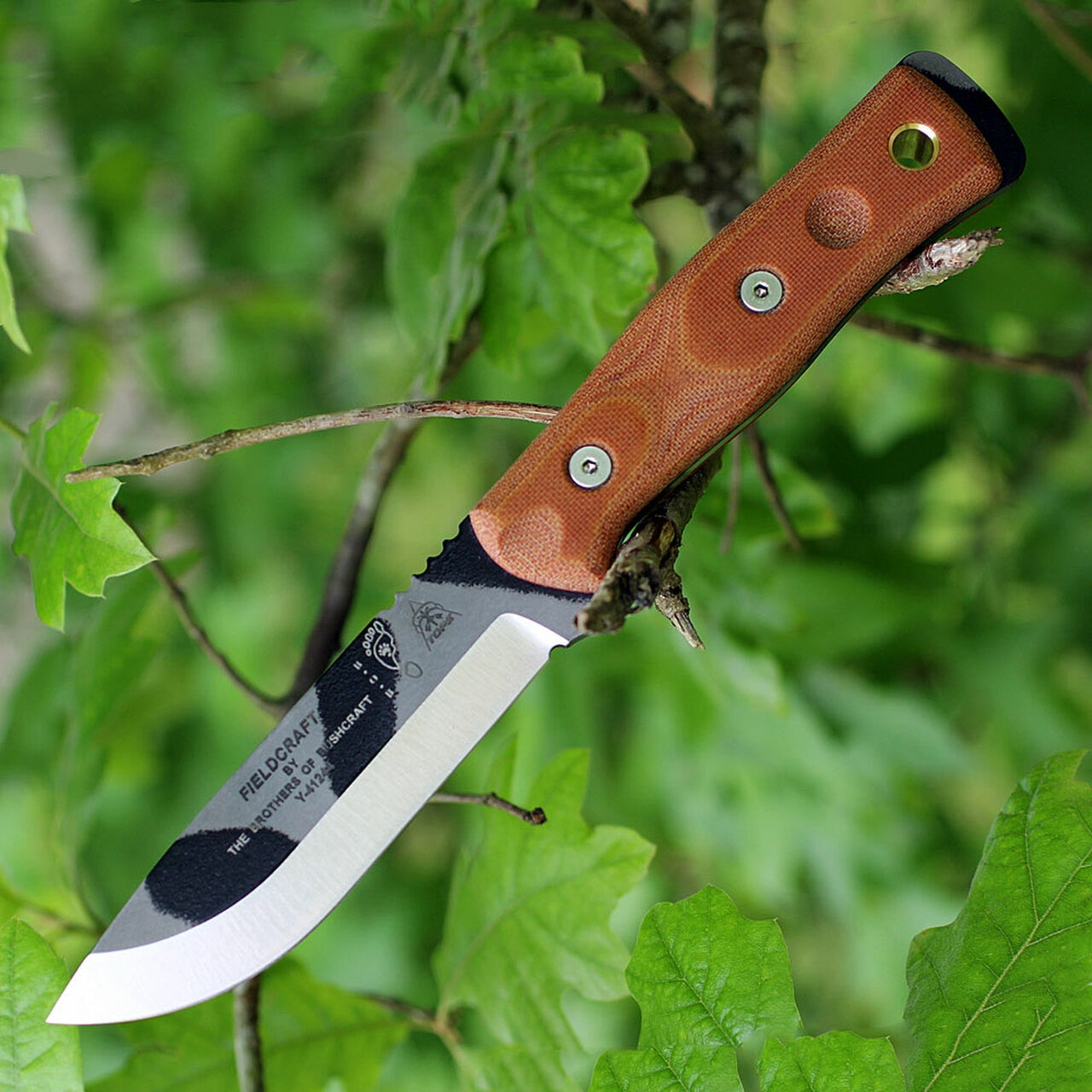 TOPS BOB Fieldcraft Knife Camo Finish Blade | Hunter Survival Knife ...